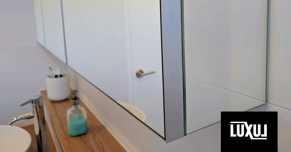 Aluminium Framed Mirror Doors - Chip Resistant custom doors: Luxul