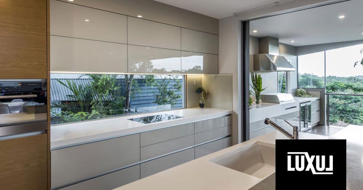 Aluminium Framed Cabinet Doors. Elegant - Customisable: Luxul